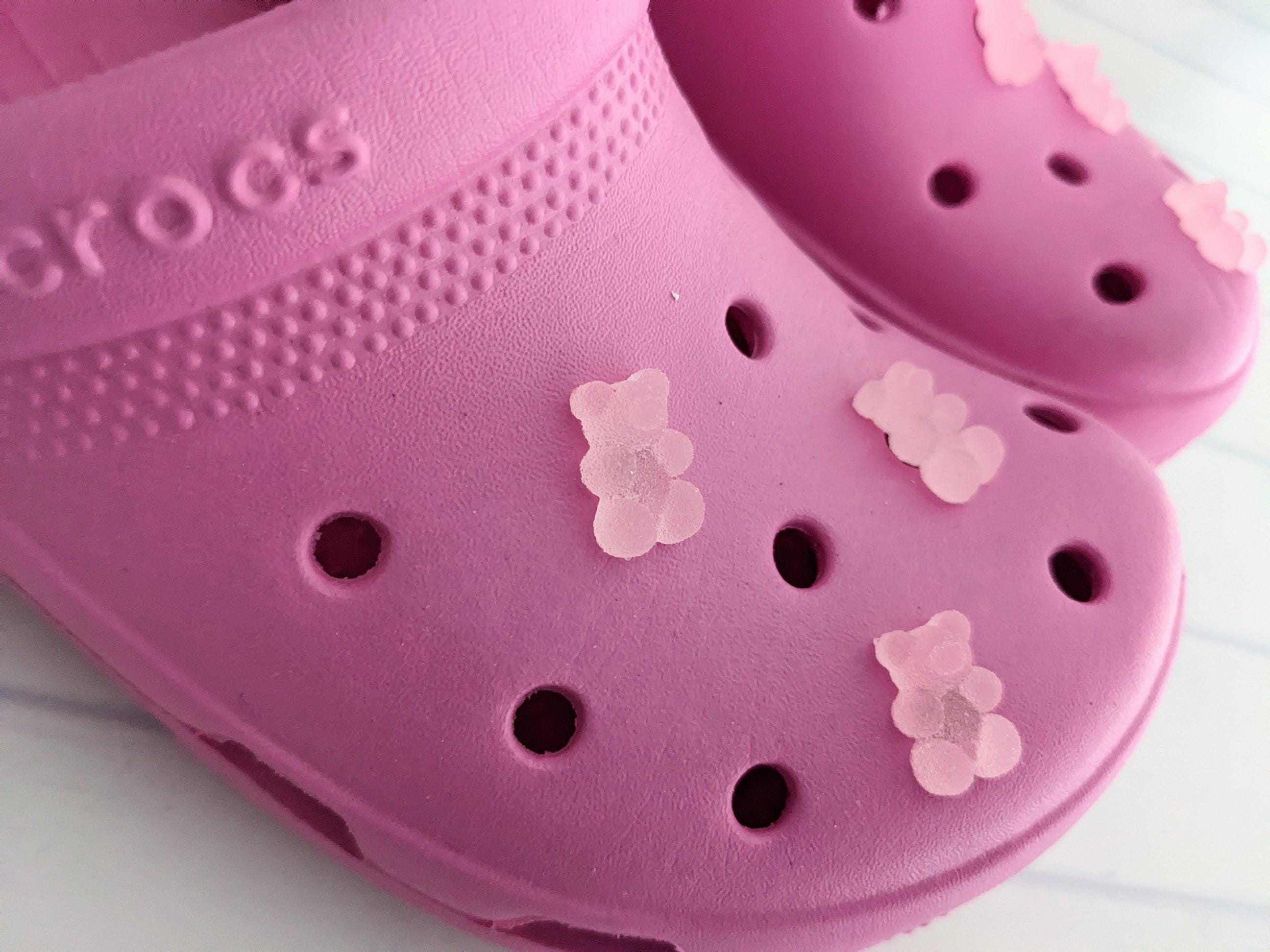 Pink Gummy Bear Croc Pin, Gummy Shoe Charm, Cute Gummy Bear Clog Charm ...