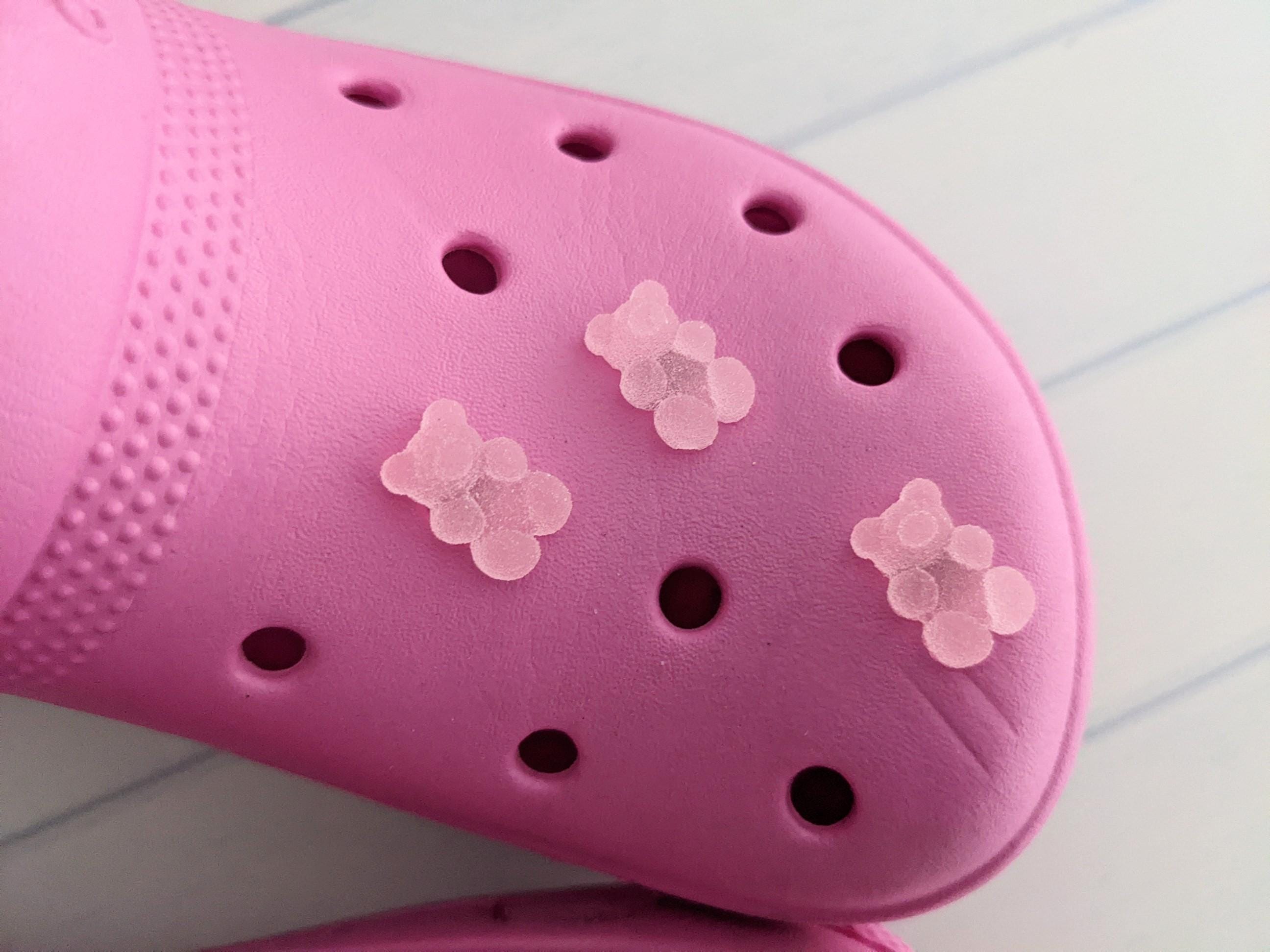 Pink Gummy Bear Croc Pin, Gummy Shoe Charm, Cute Gummy Bear Clog Charm ...