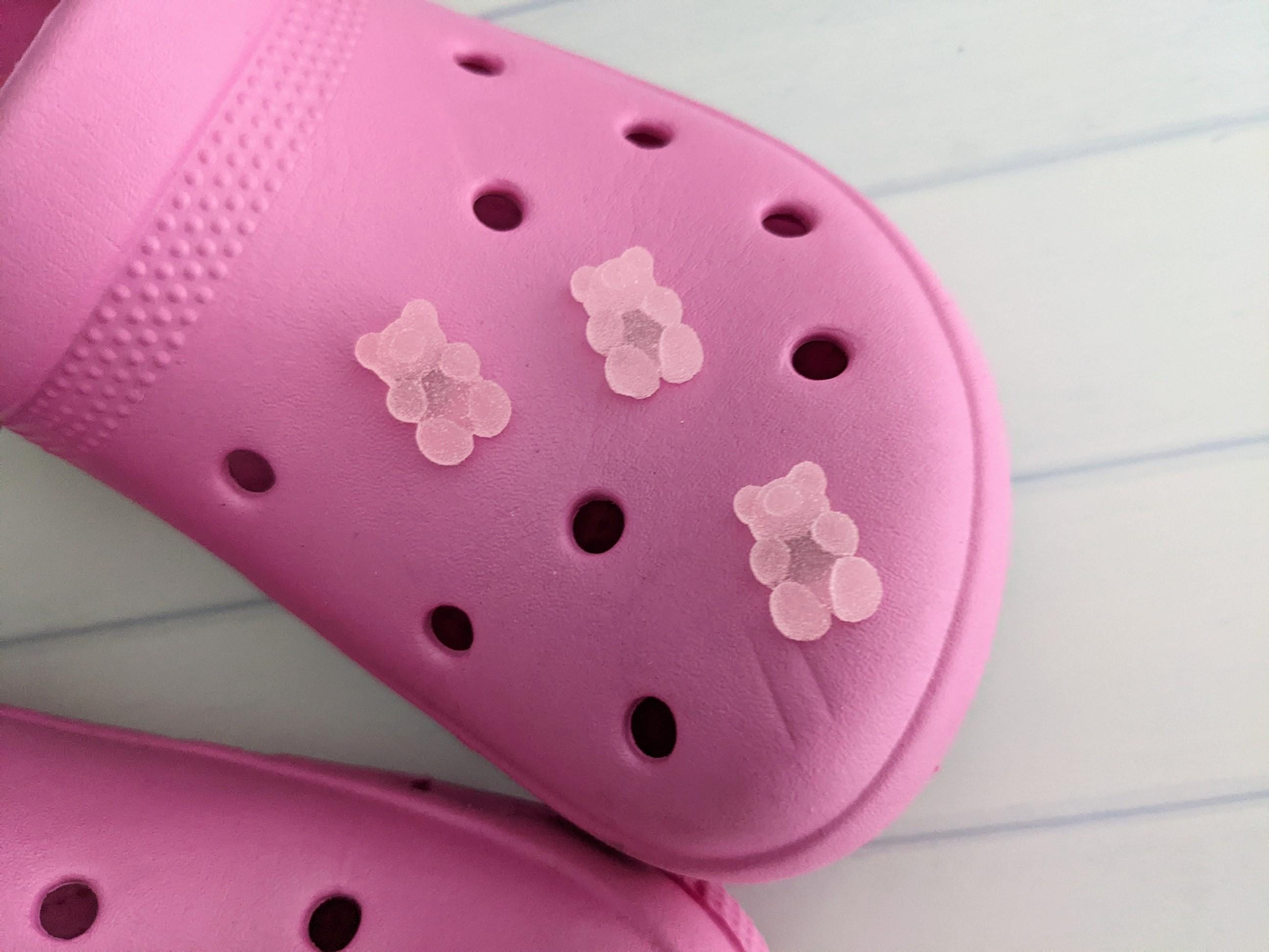 Pink Gummy Bear Croc Pin, Gummy Shoe Charm, Cute Gummy Bear Clog Charm ...