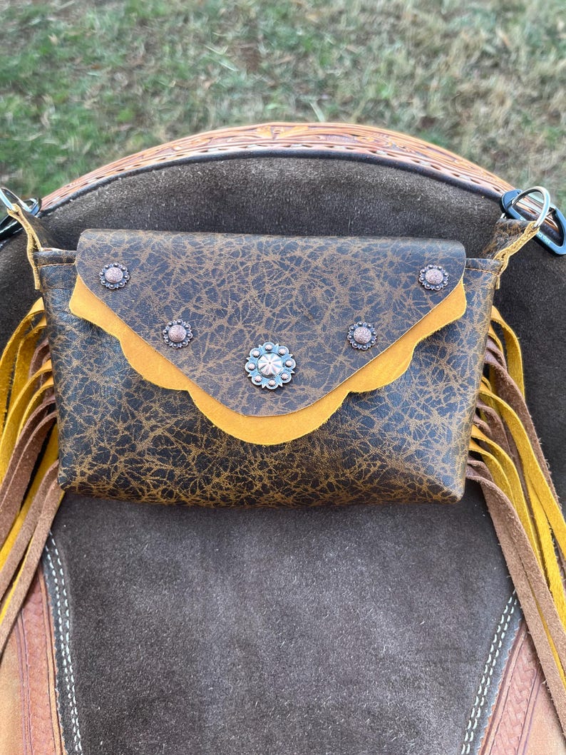 Hip Clip Pouch, Genuine Leather & Fringe - Etsy