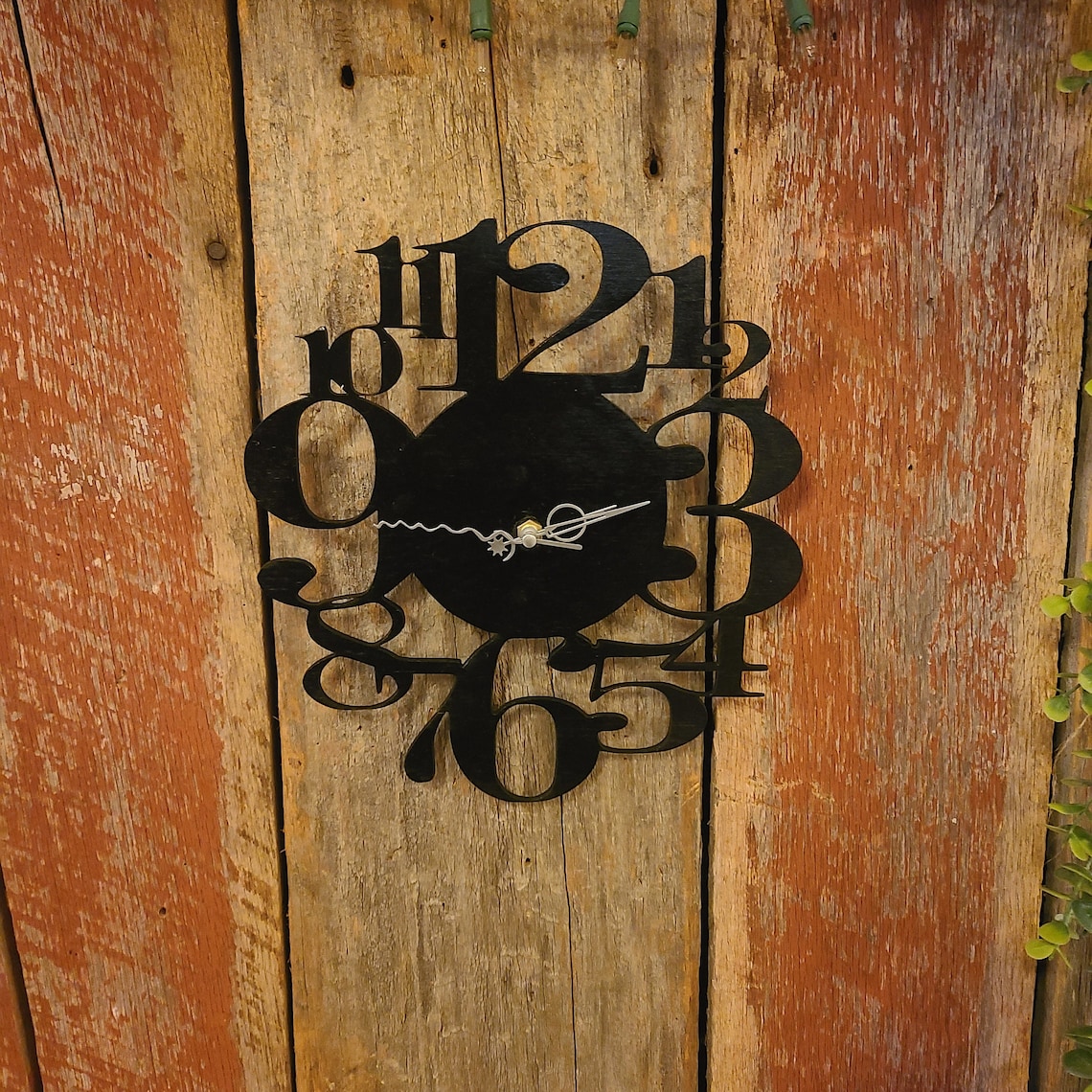 Laser Cut Crazy Numbers Clock Custom Made Hanging Clock - Etsy