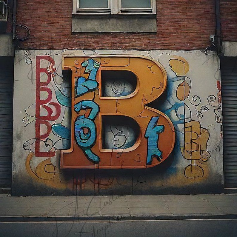 Digital Alphabet Street Graffiti Art Letters A-Z 36 Letters Total PNG ...