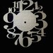 Laser Cut Crazy Numbers Clock Custom Made Hanging Clock - Etsy