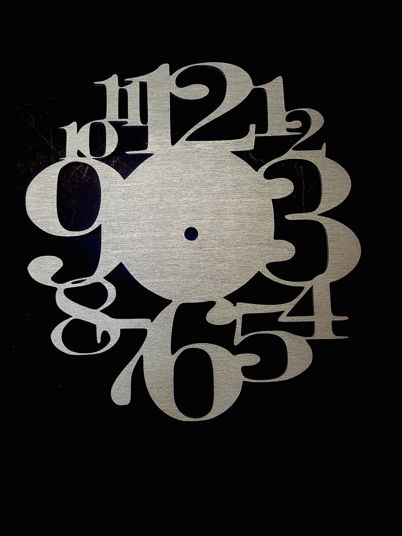 Laser Cut Crazy Numbers Clock Custom Made Hanging Clock - Etsy