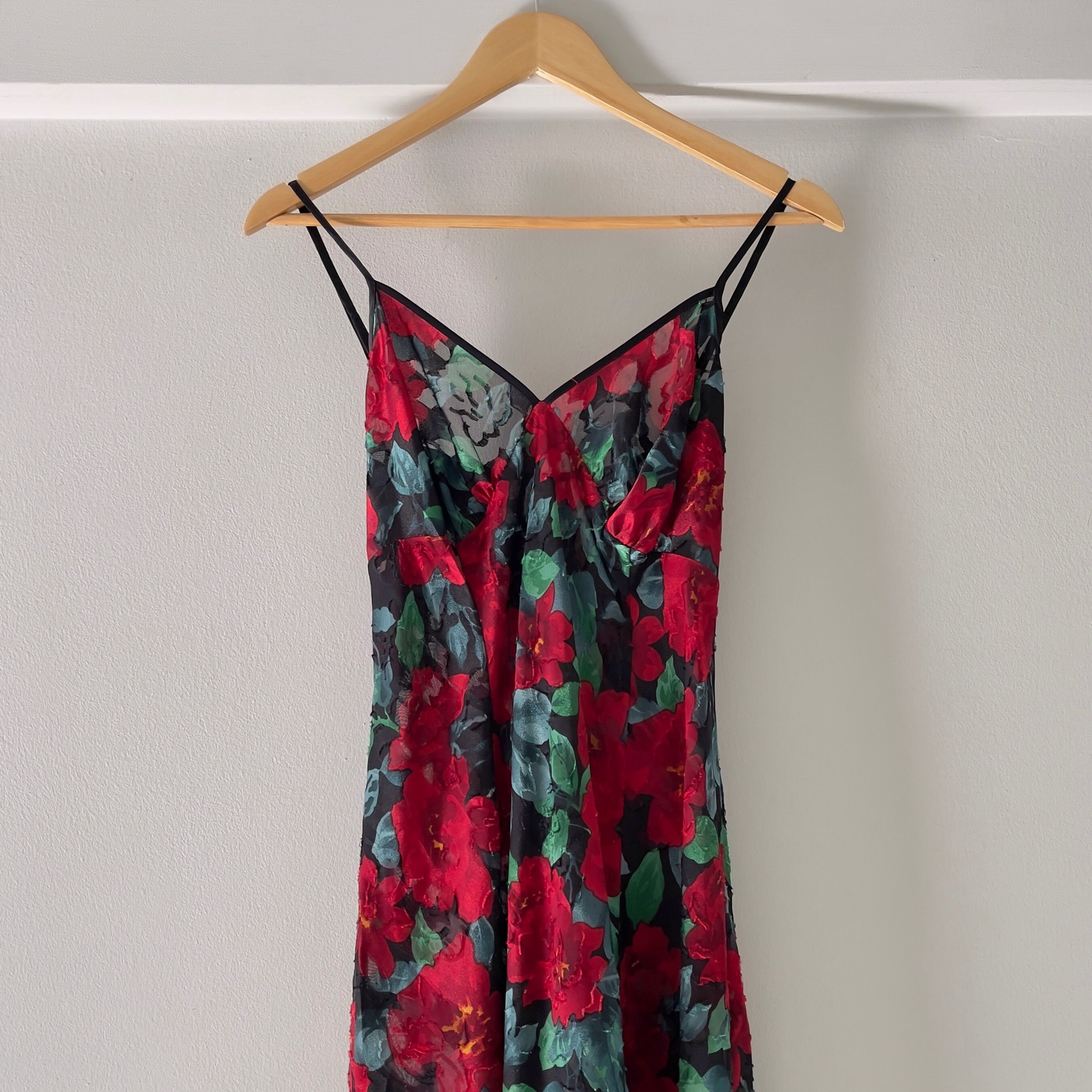 Vintage VS Floral Sheer Gown large - Etsy