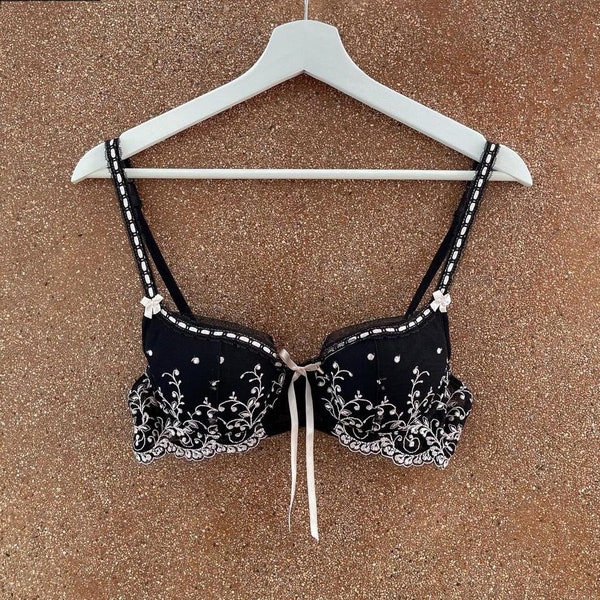Embroidered Bra - Etsy