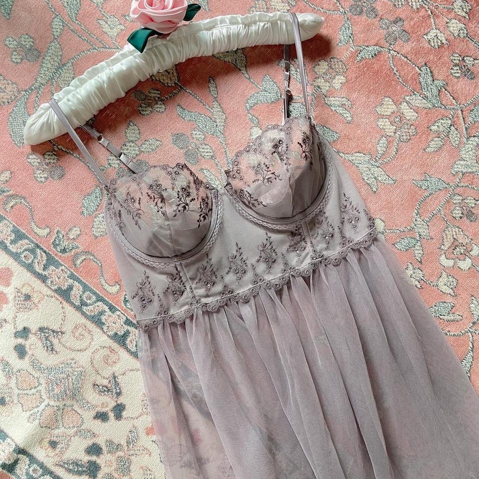 So Cute VS Grey Mesh Sheer Mini Dress 34C/32D - Etsy
