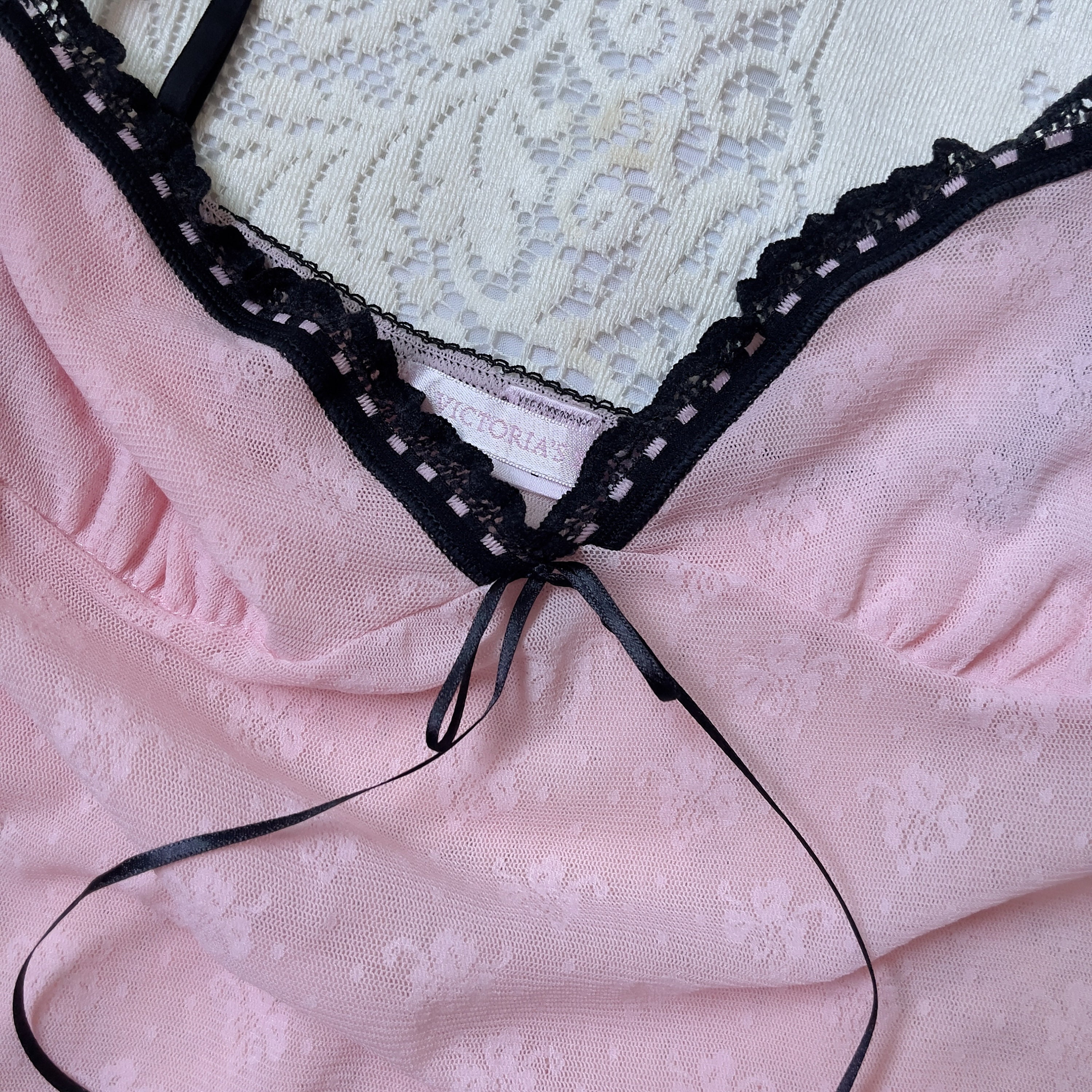 Cute Vintage VS Baby Pink Mesh Camisole (large) - Etsy
