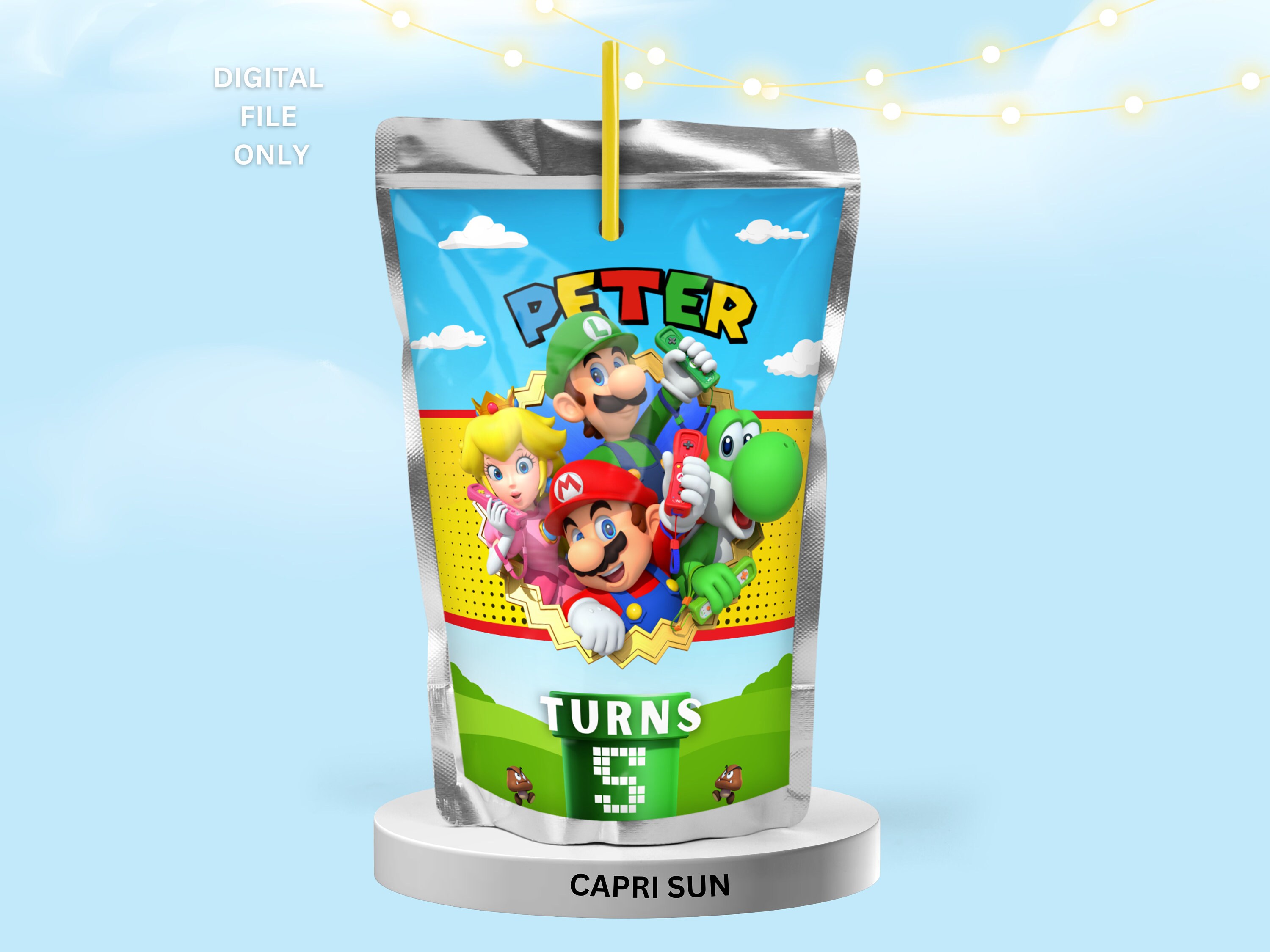 Personalised Chip Bag Birthday Favours Super Mario Chip - Etsy