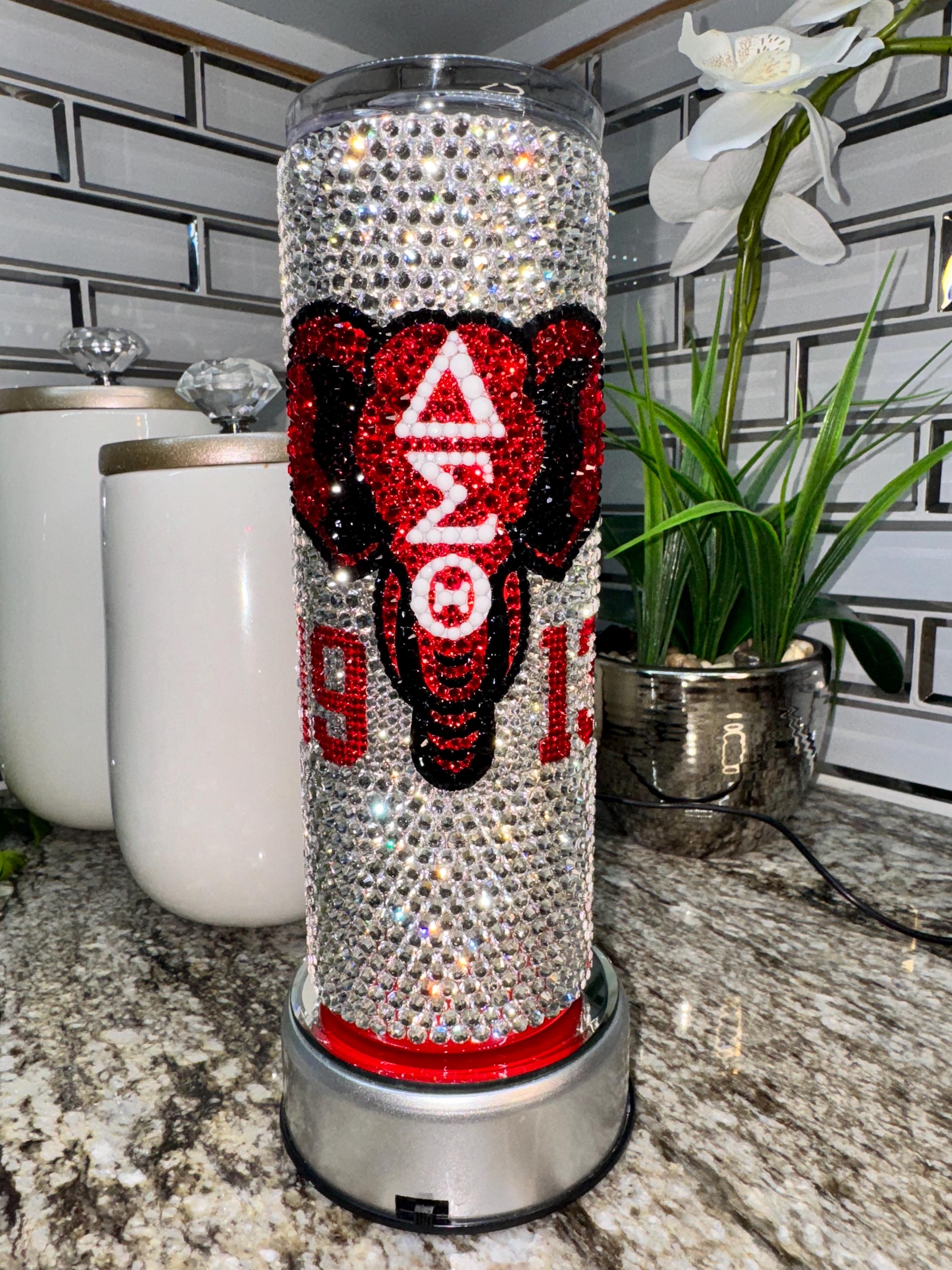 Personalized Delta Sigma Theta Bling Tumbler-dst-custom Rhinestone ...