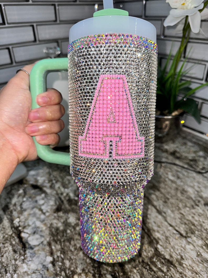 Bling Stanley Quencher-40oz Stanley Tumbler-rhinestone Tumbler-gifts ...