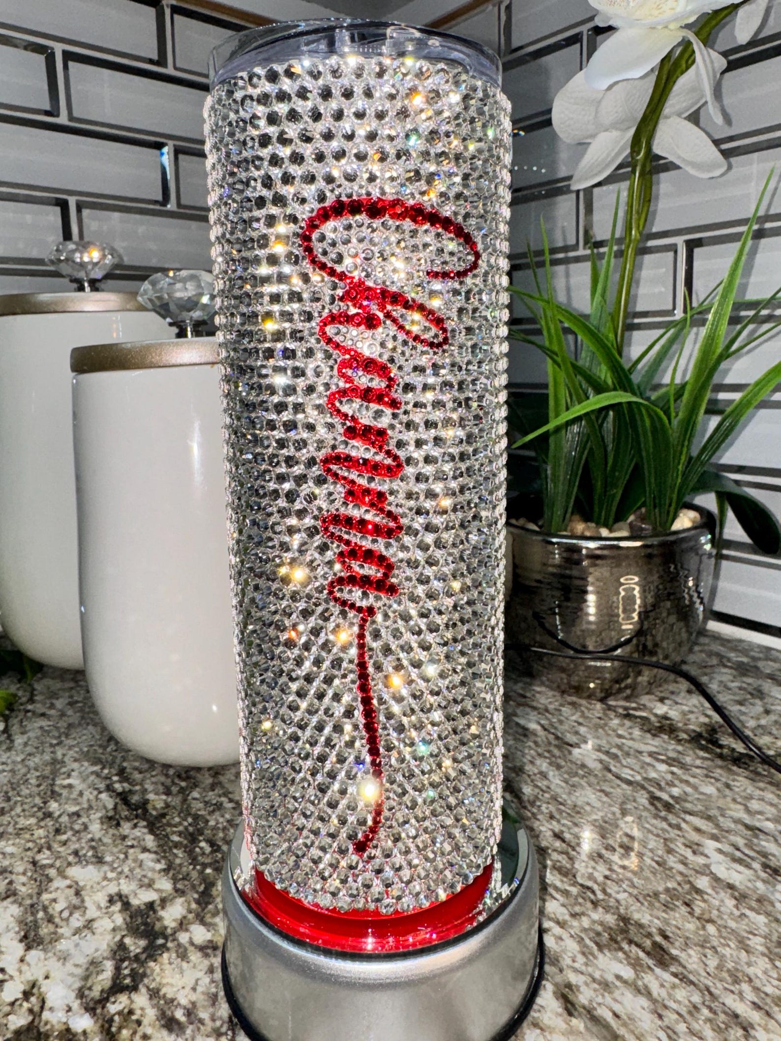 Personalized Delta Sigma Theta Bling Tumbler-dst-custom Rhinestone ...