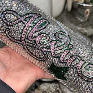 Personalized Alpha Kappa Alpha Bling Tumbler-aka-custom Rhinestone ...