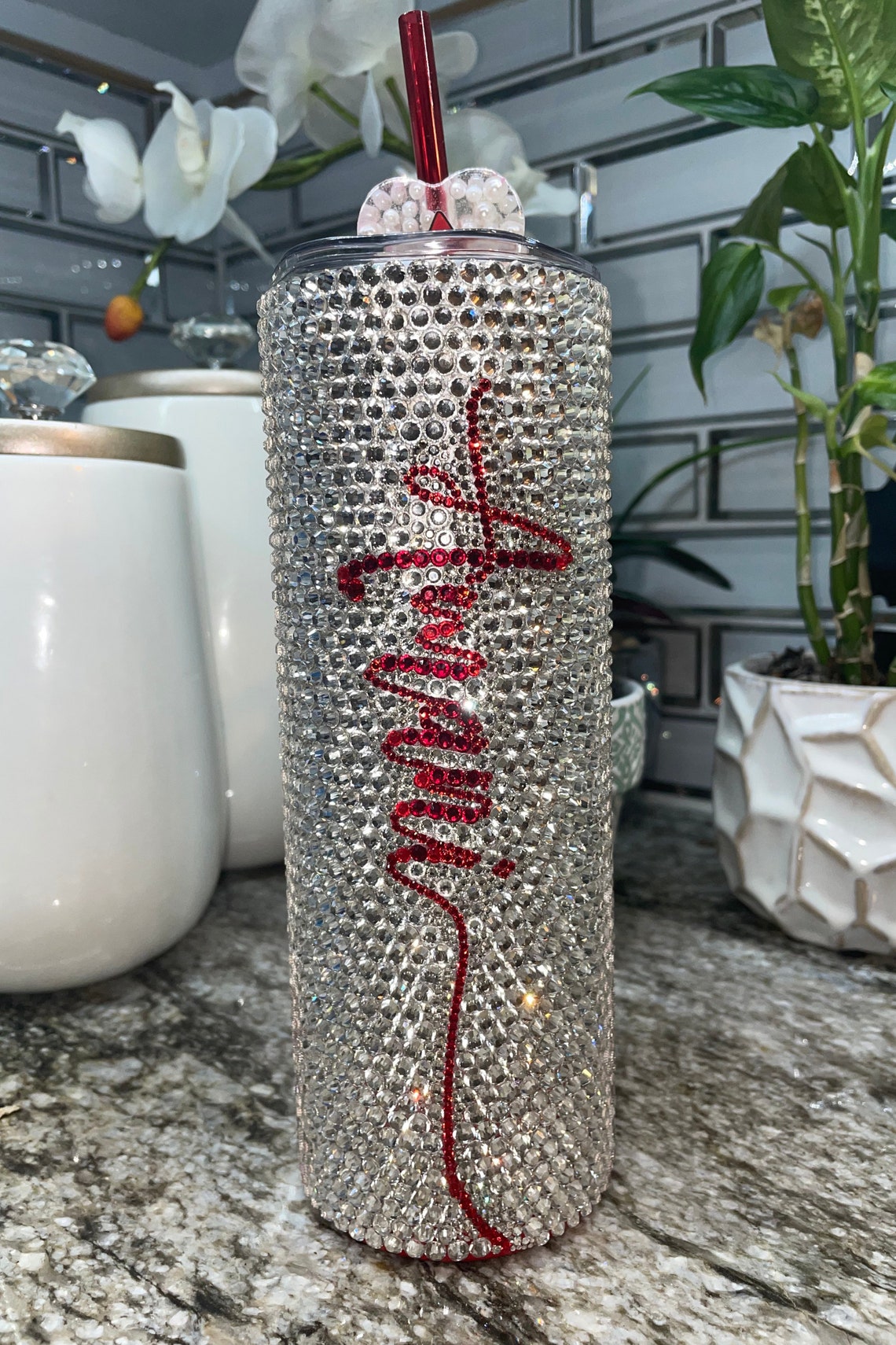 Personalized Delta Sigma Theta Bling Tumbler-dst-custom Rhinestone ...