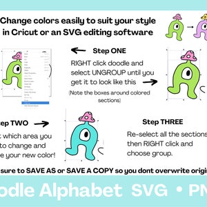 Doodle SVG, Doodle Alphabet, Doodle Cut Files, Alphabet Clipart ...