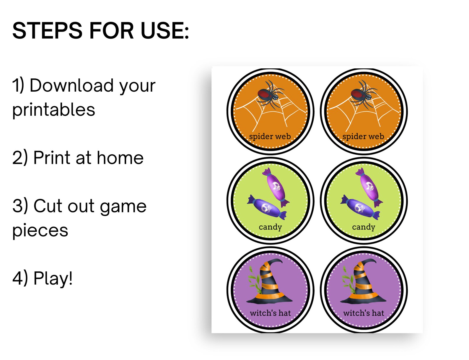 Halloween Memory Game: Printable Matching Game (digital Download) - Etsy