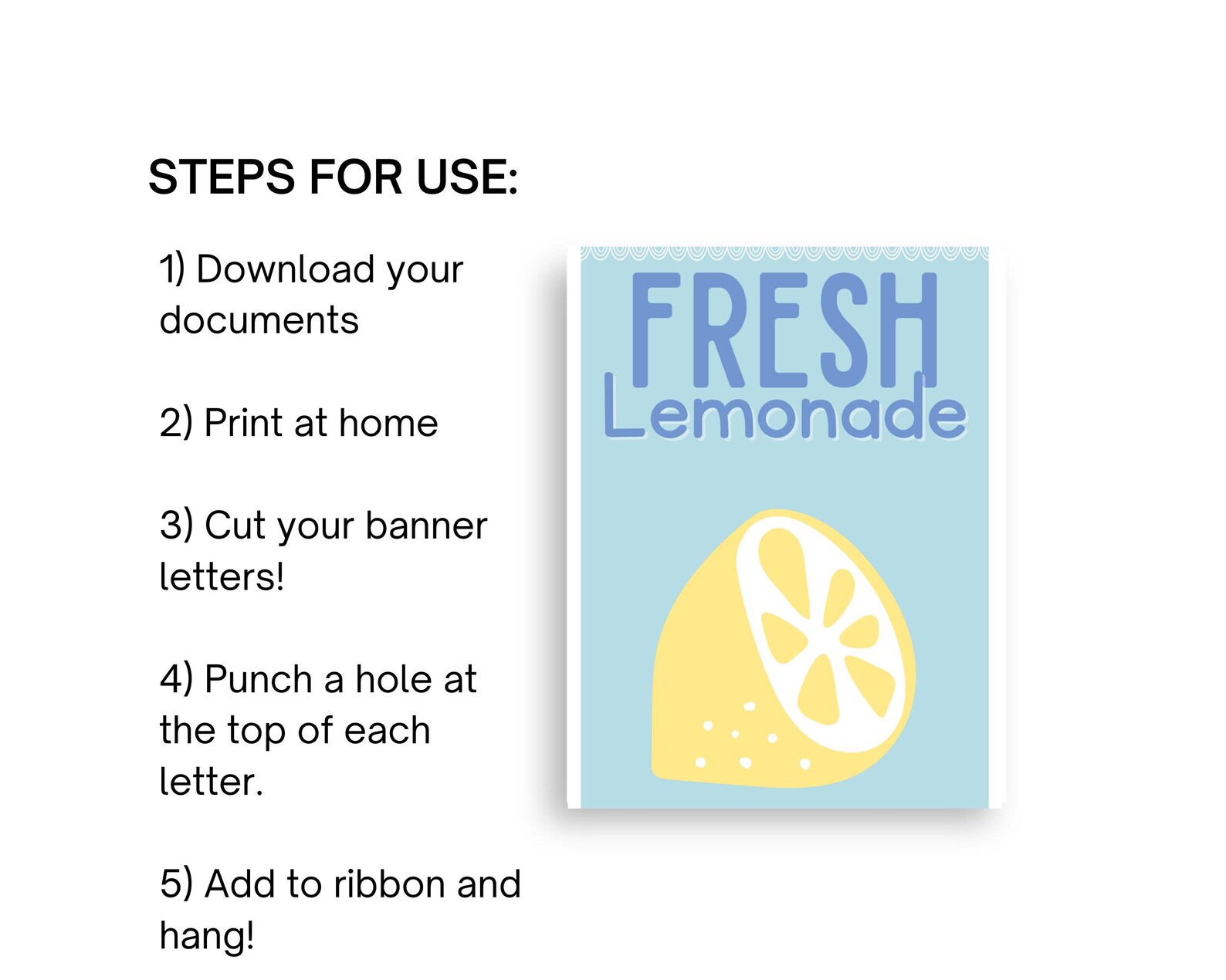Printable Lemonade Stand Dramatic Play Kit: Summer Pretend Play (PDF ...
