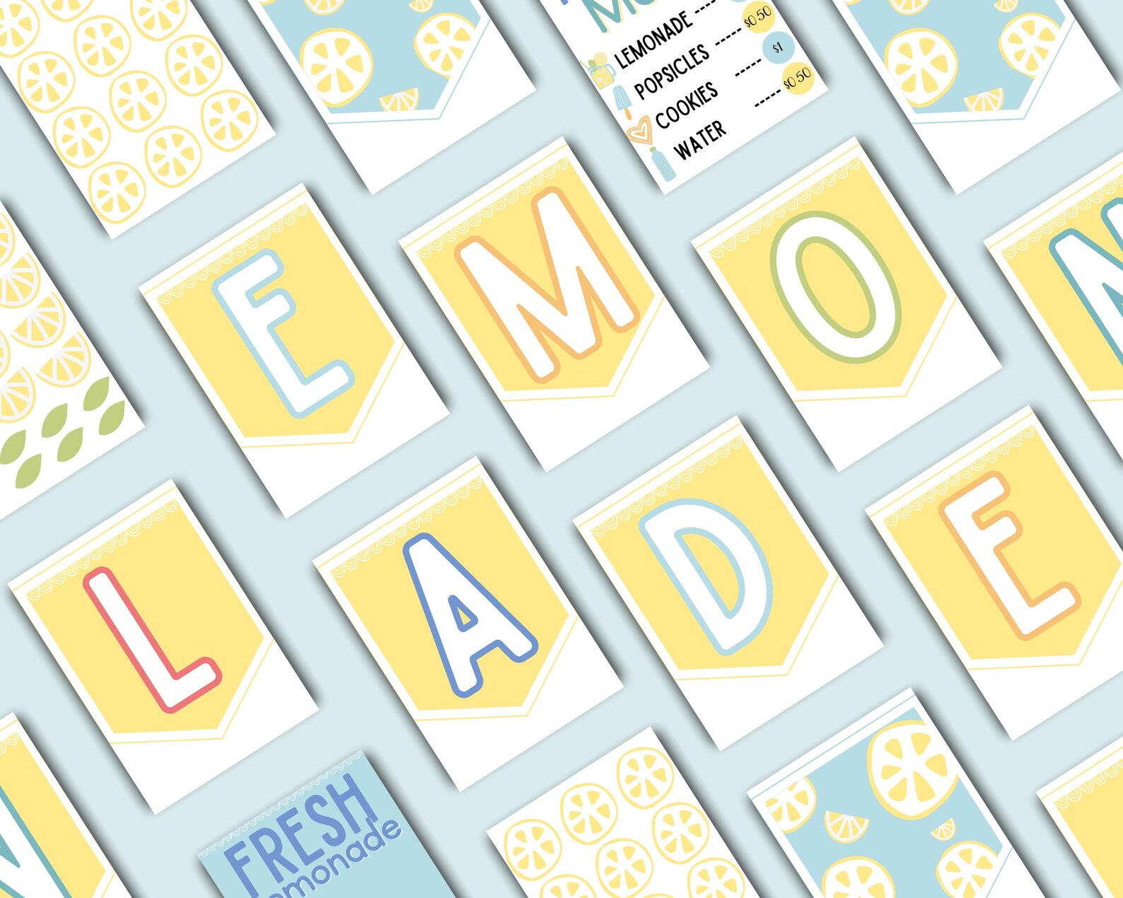 Printable Lemonade Stand Dramatic Play Kit: Summer Pretend Play (PDF ...