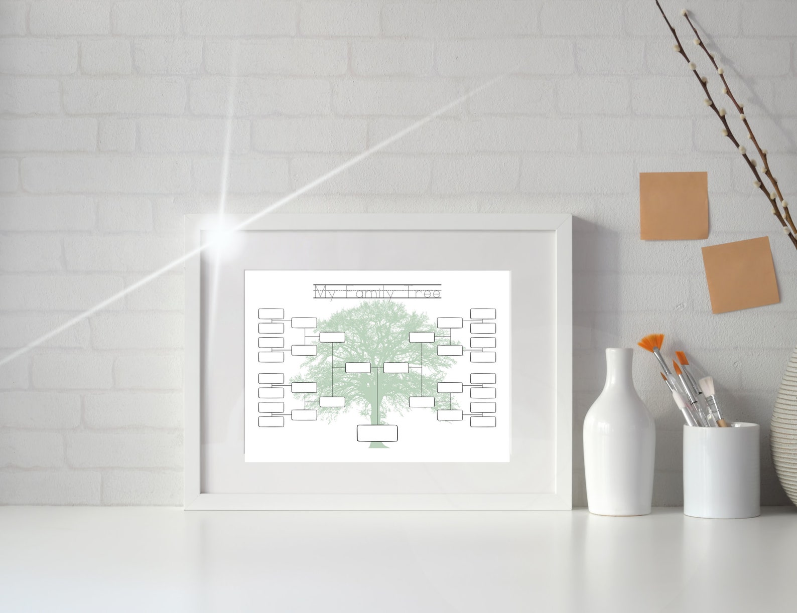 My Family Tree Template - Etsy