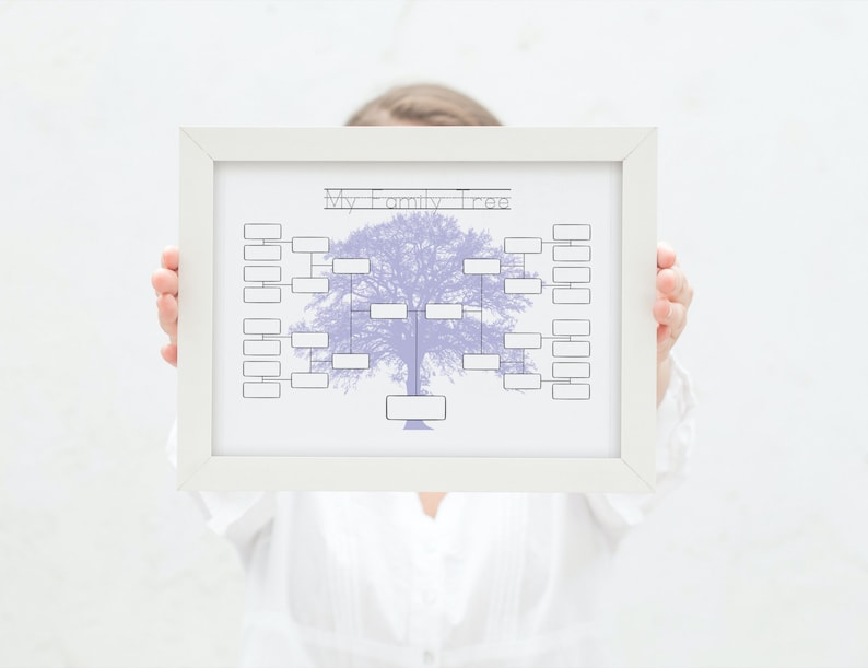 My Family Tree Template - Etsy