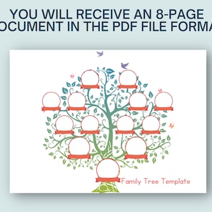 My Family Tree Template - Etsy