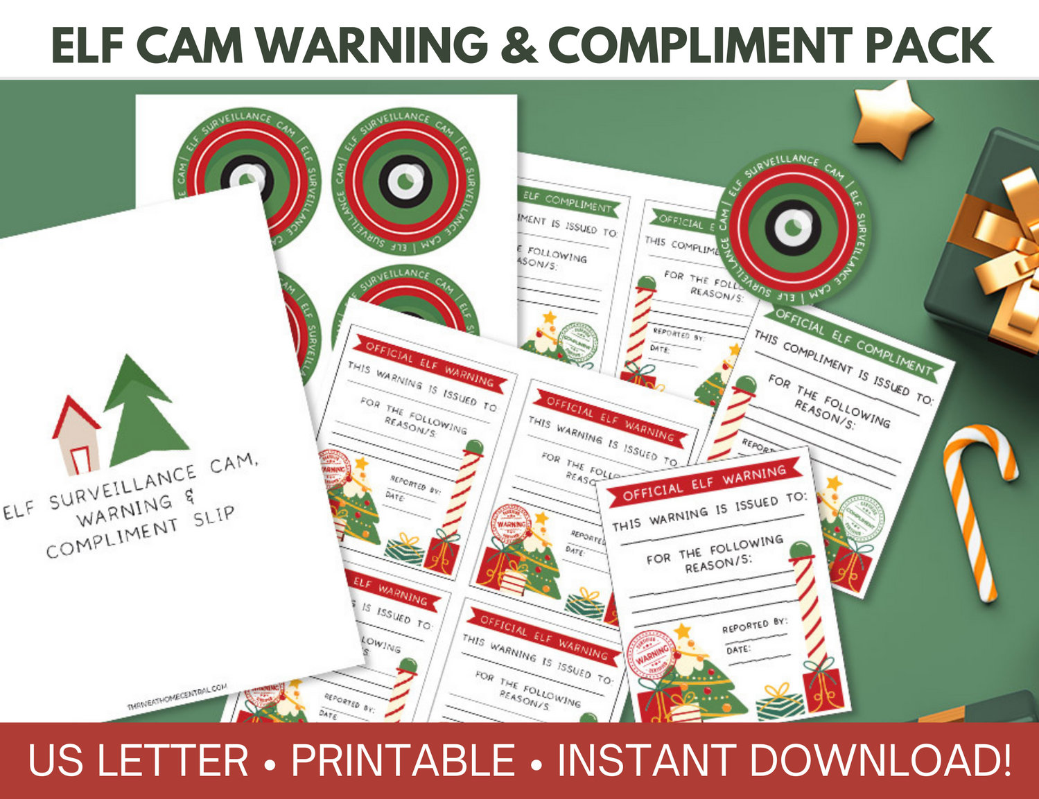 Elf Cam Printable and Letter Pack - Etsy