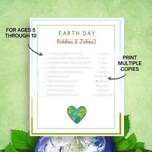 Earth Day Printable Activities and Scavenger Hunt for Kids - Etsy