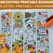 Thanksgiving Printable Bookmarks, Printable Bookmark Set - Etsy