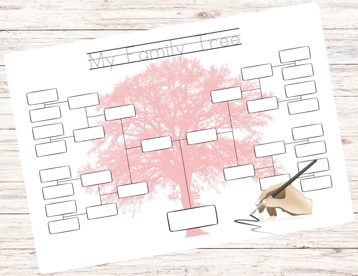 My Family Tree Template - Etsy