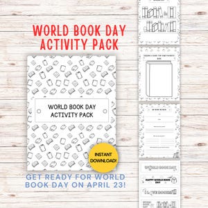 World Book Day Printable Activity Pack | Celebrate Books & Reading - Etsy