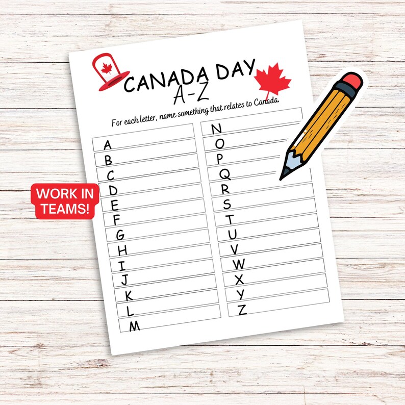 Canada Day Games & Activities: Printable Kids' Pack (PDF Download) - Etsy