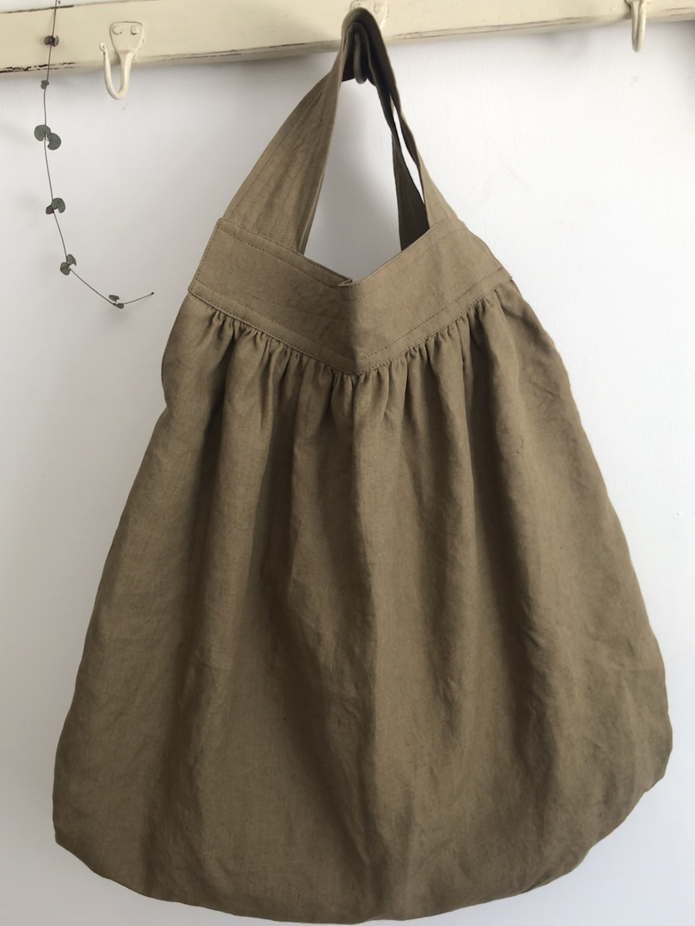 Khaki Linen Bag - Etsy