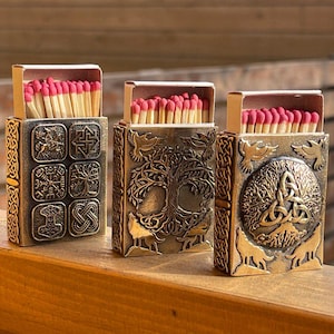 Bronze Matchbox Holder: Tree of Life, Scandinavian Design - Etsy