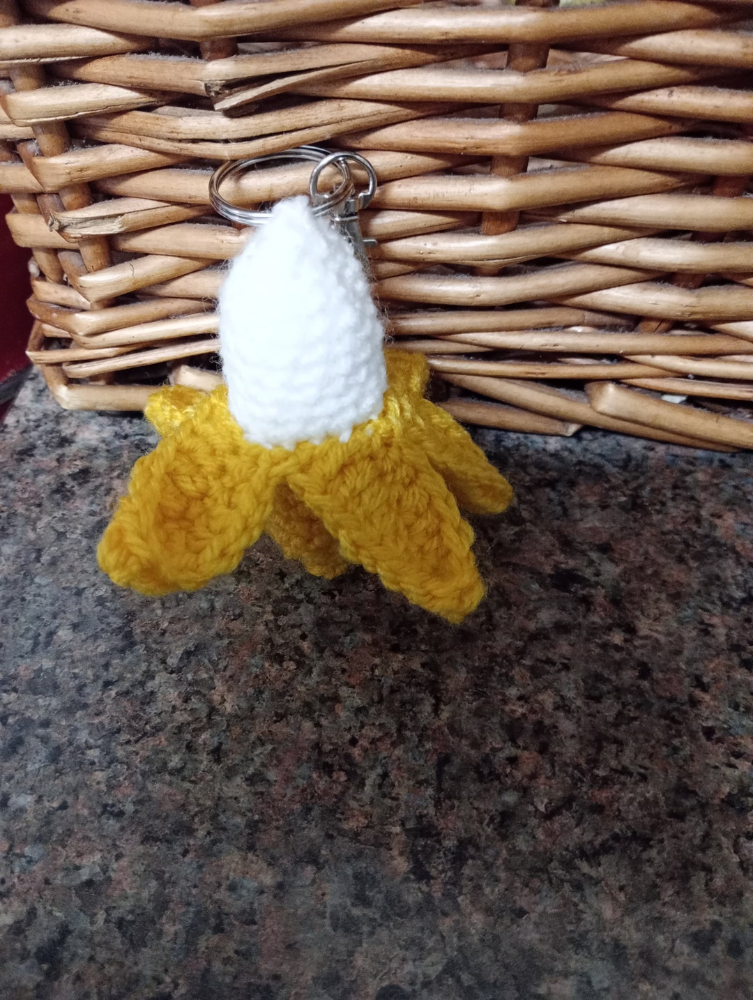 Crochet Banana Keyring - Etsy