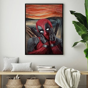 Superhero Deadpool Movie Poster, Wall Art, Canvas Print, Room Decor ...