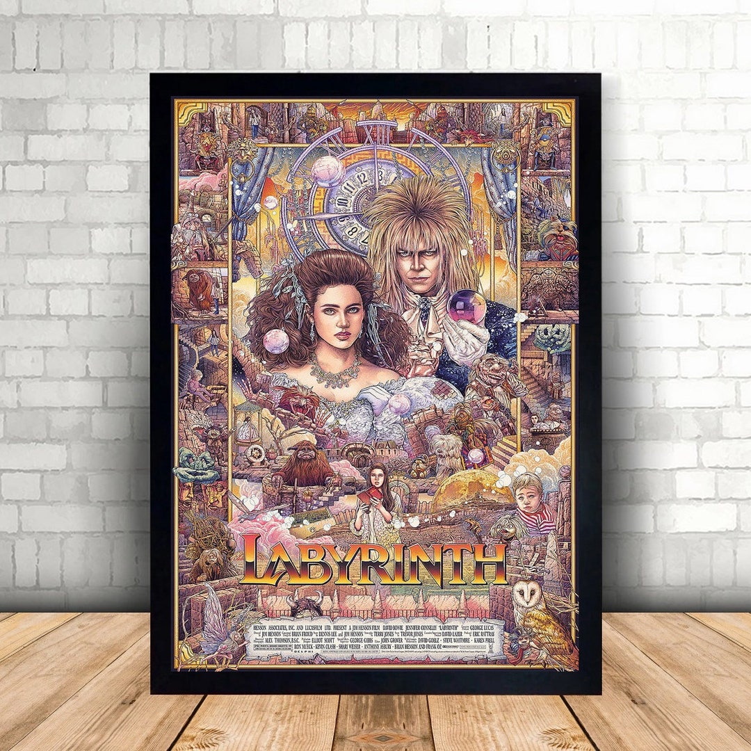 Labyrinth Movie Poster, Wall Art, Canvas Print, Room Decor, Home Decor ...