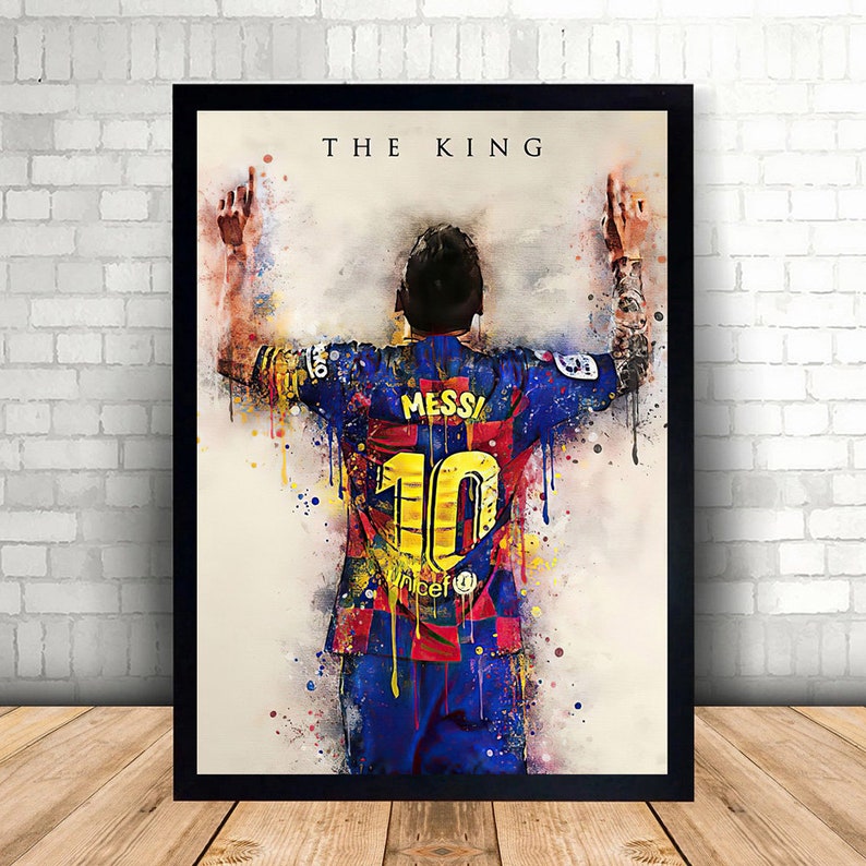 Lionel Messi Poster Argentina Football Poster Wall Art - Etsy