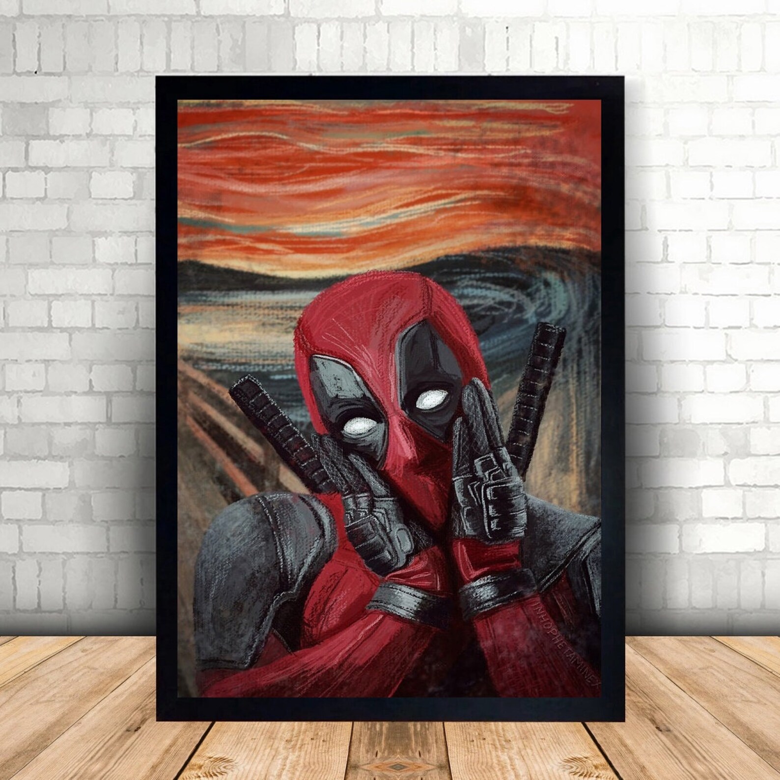 Superhero Deadpool Movie Poster Wall Art Canvas Print Room - Etsy