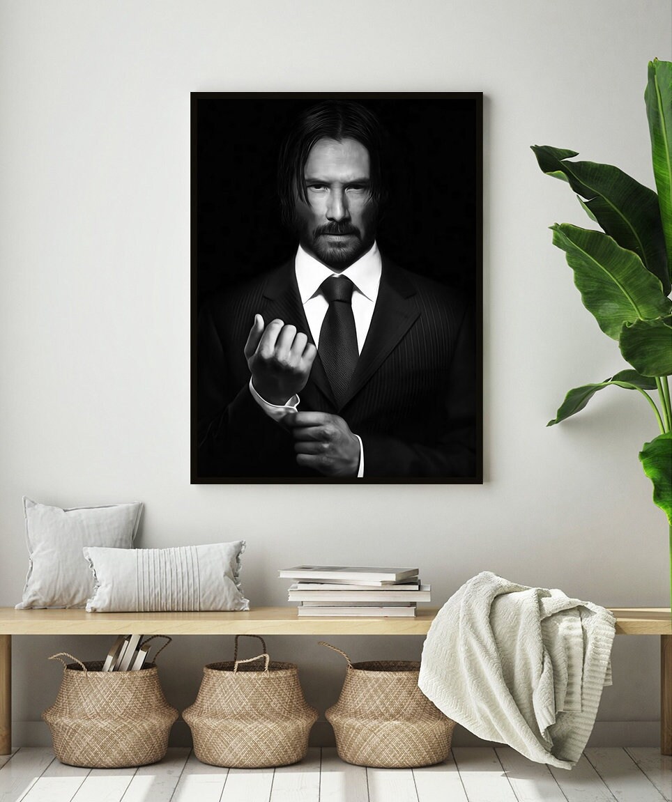 Keanu Reeves Music Canvas Poster, Wall Art, Canvas Print, Room Decor ...