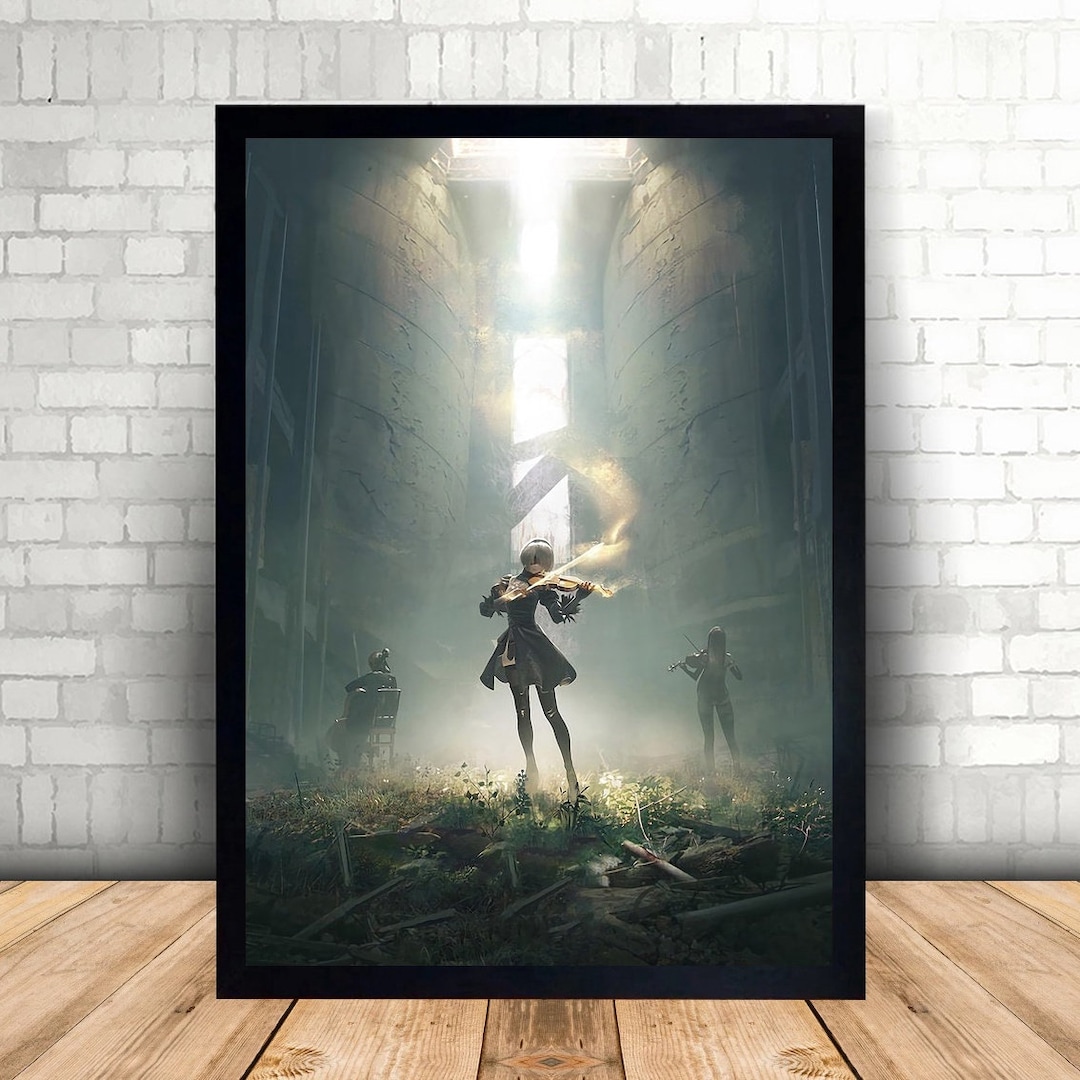 Nier Automata Anime Poster, Wall Art, Canvas Print, Room Decor, Home ...