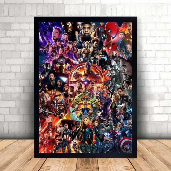 Framed Superhero Posters