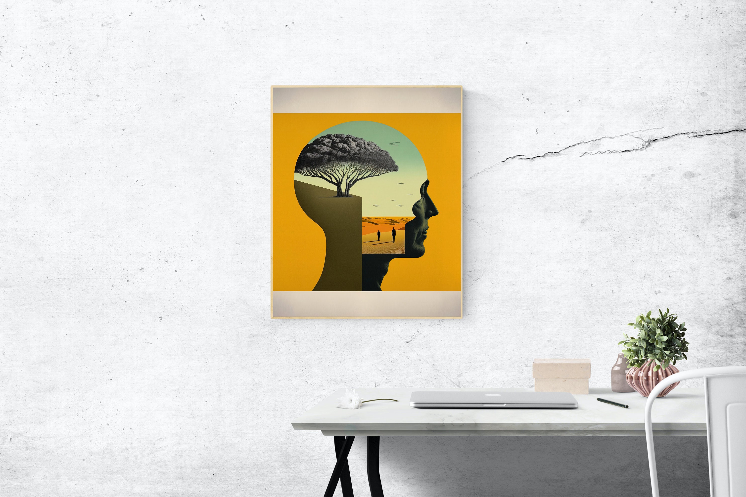 Surreal Escapism Printable Art Retro Poster Vintage Wall Art - Etsy