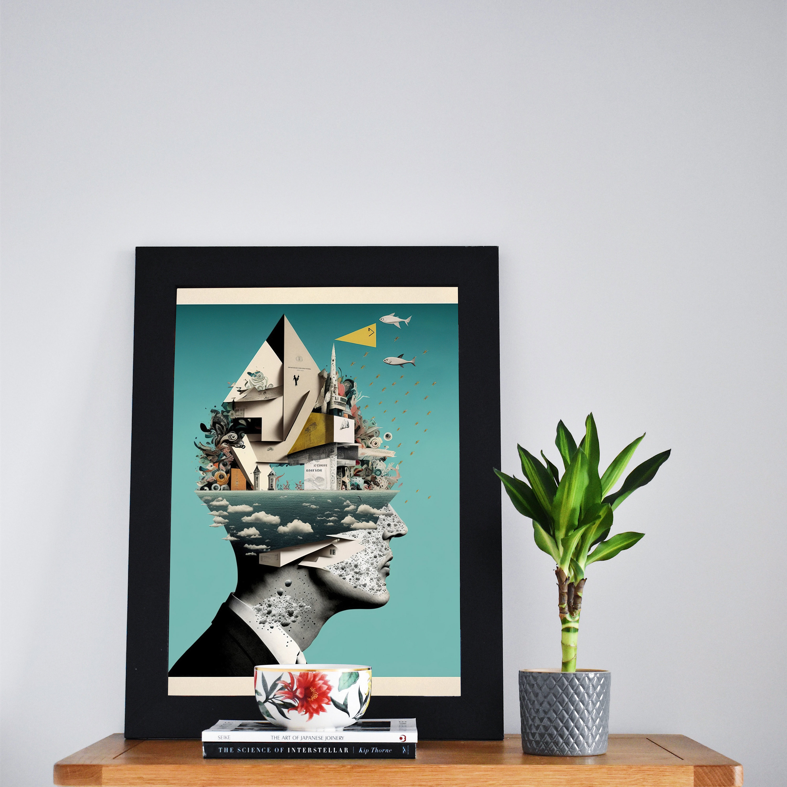 Blow My Mind Surreal Head Printable Poster Collage Art Vintage ...