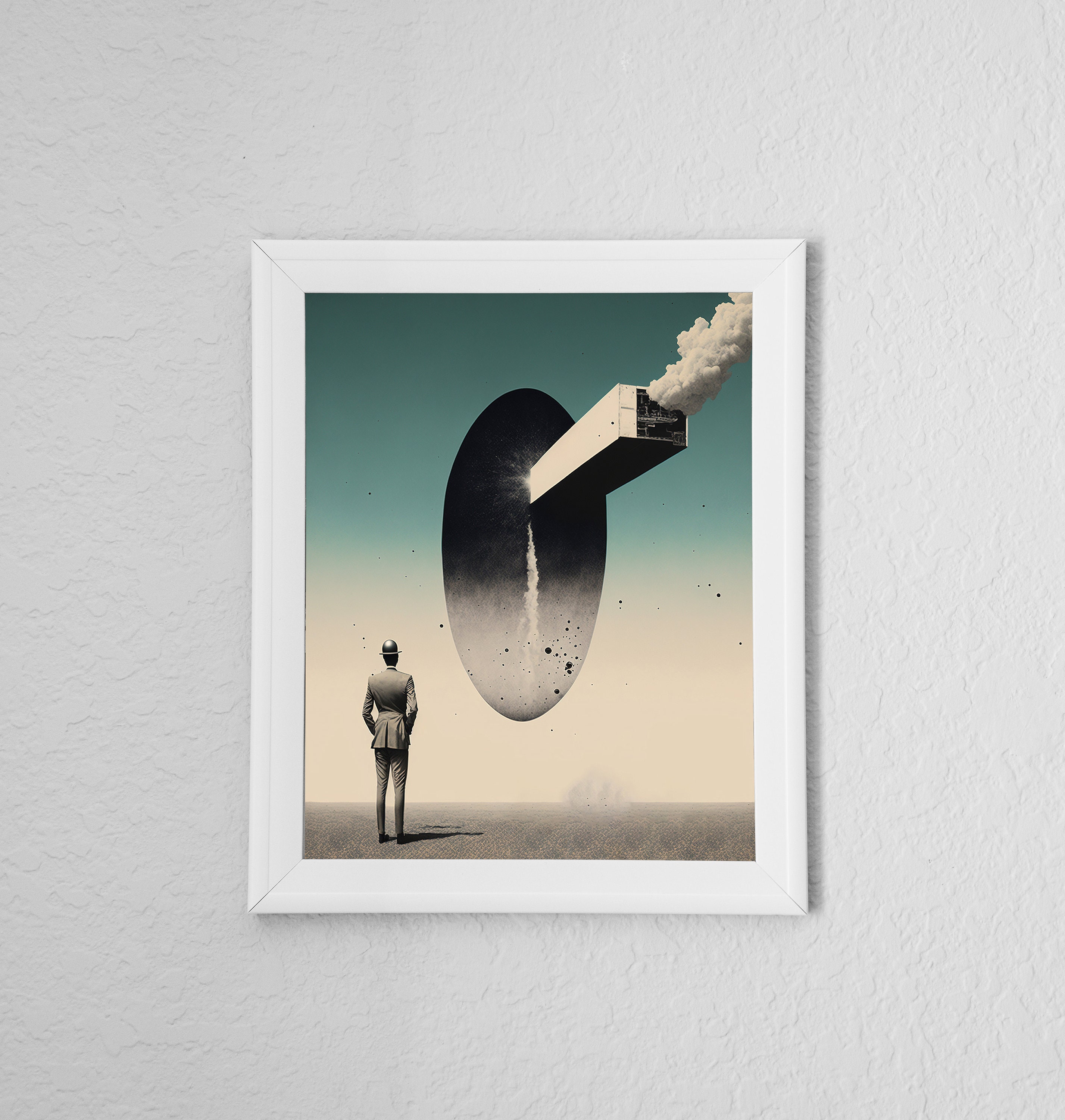 Smoke in Air Art Print in a Surreal Style Exuberant Eclectic Original ...