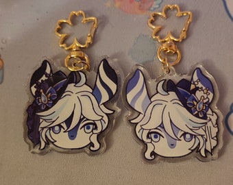 Genshin Impact Furina 2 Keychain - Etsy