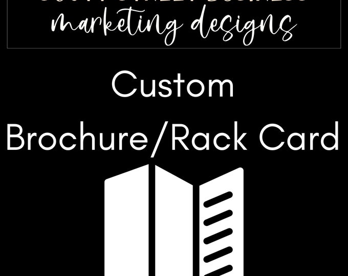 Custom Brochure Design, Custom Rack Card , Small Business Brochure ...