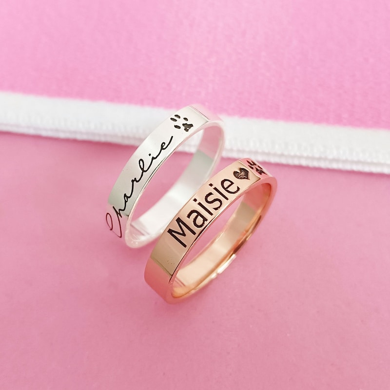 Dog Memorial Ring - Etsy