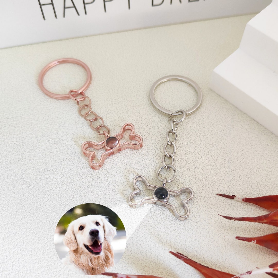 Personaliz Paw Print Projection Keychain,dog Pet Keychain,pet Lovers ...