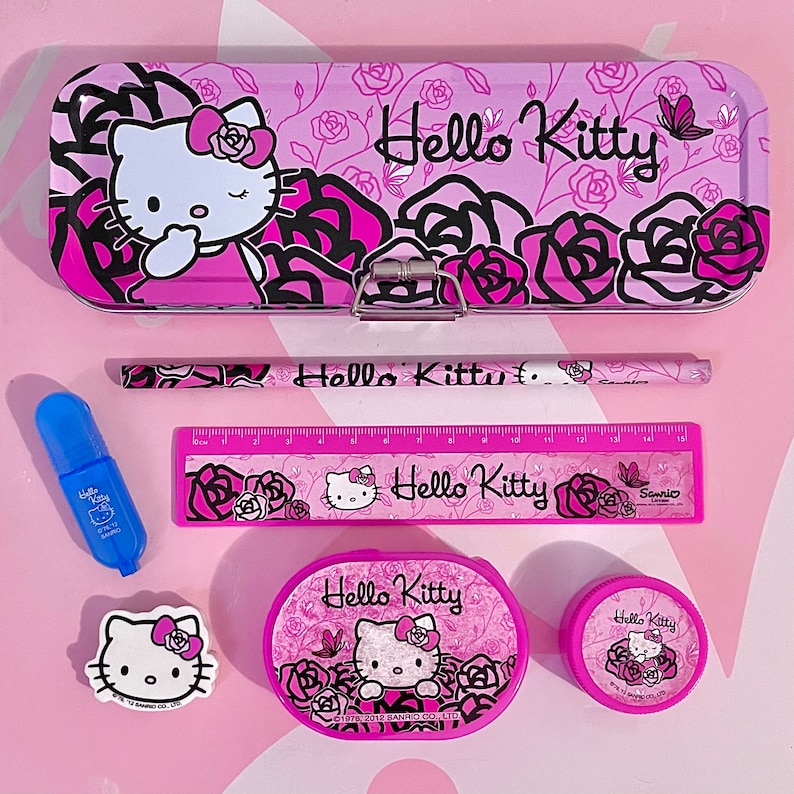 Hello Kitty Stationery Set - Etsy