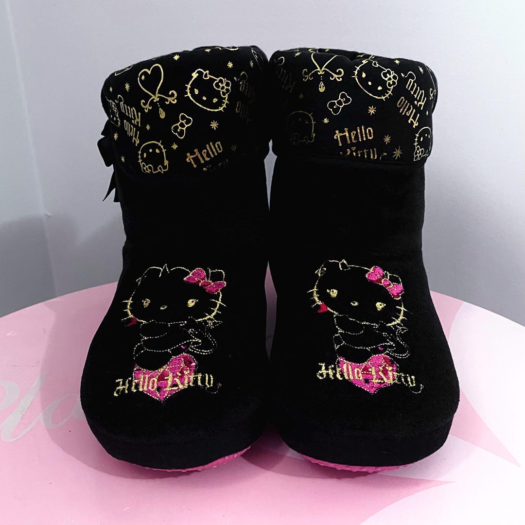 Hello Kitty Devil Slippers - Etsy